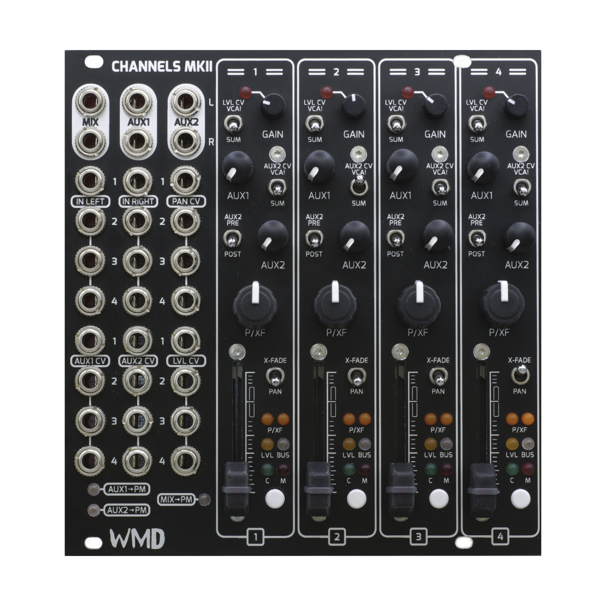 WMD PM MKII Channels Mixer Expander— Clockface Modular