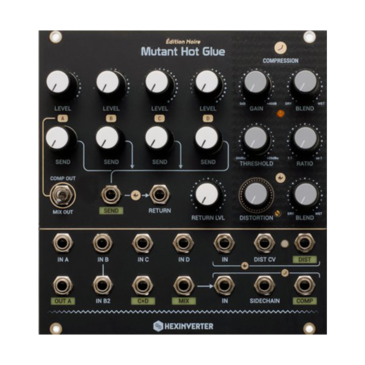 Hexinverter Mutant Hot Glue — Clockface Modular