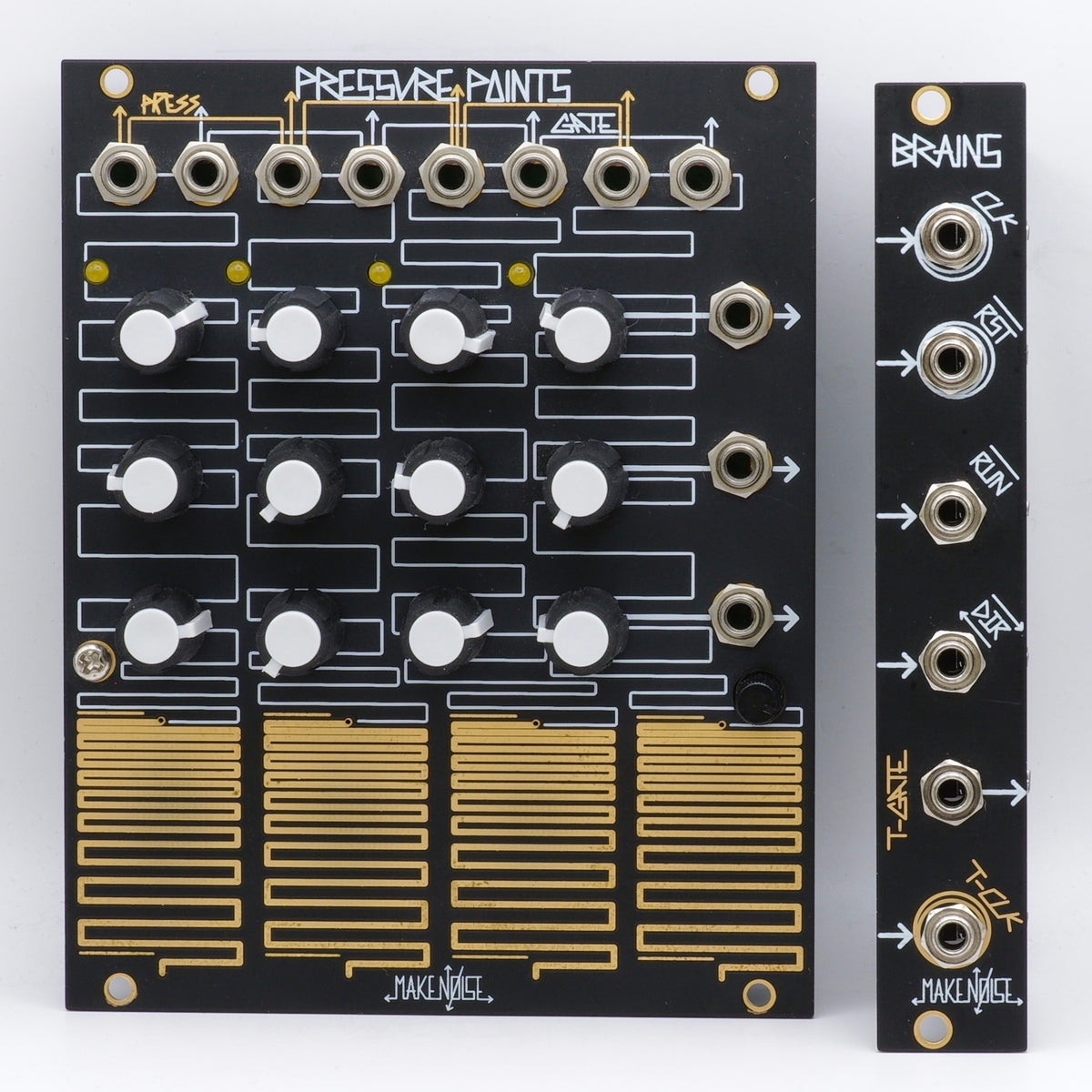Make Noise Pressure Points & Make Noise Brains [USED:W0]— Clockface Modular