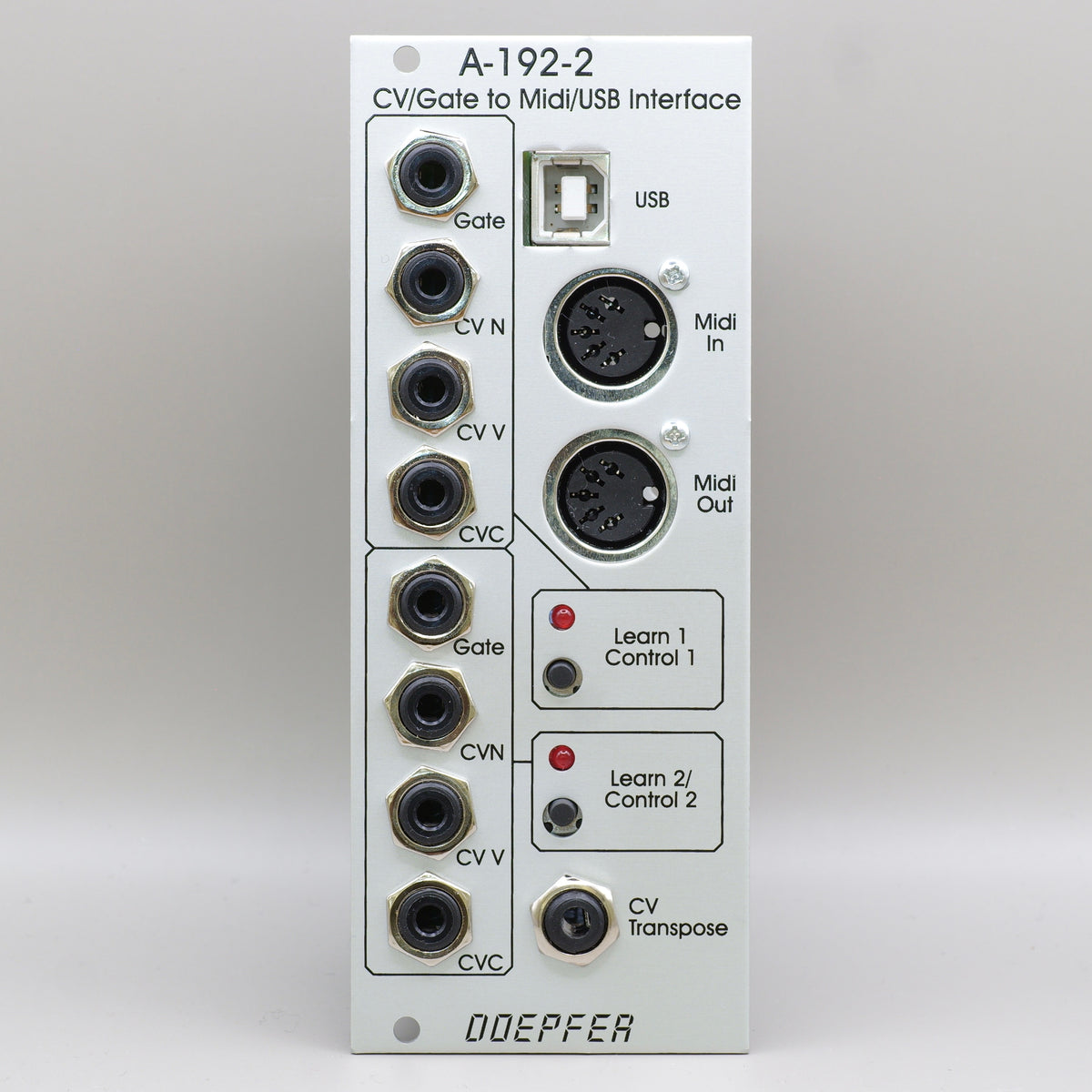 Doepfer A-192-2 Dual CV/Gate to Midi/USB Interface [USED:W0]— Clockface Modular