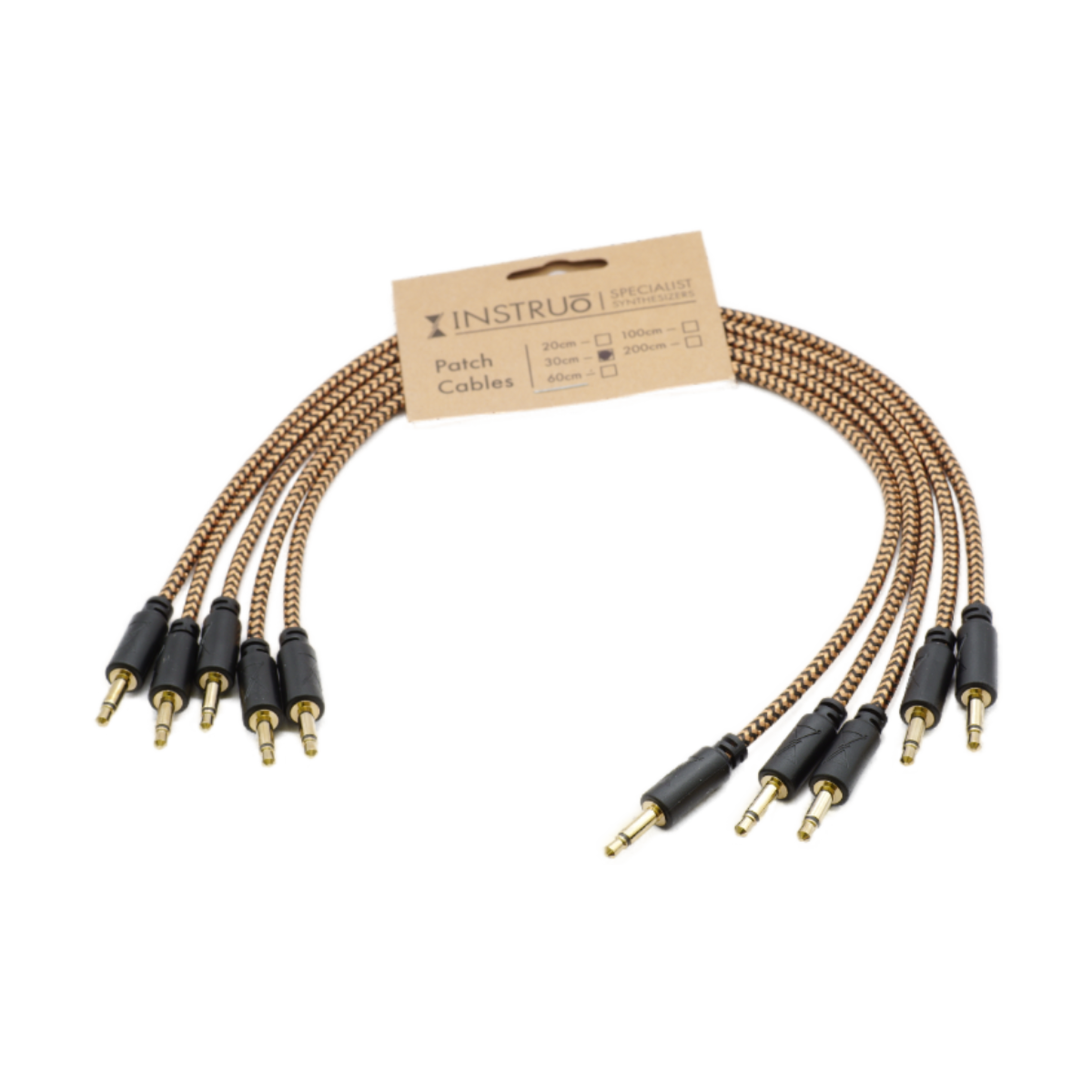 Instruo Braided Patch Cable Pack— Clockface Modular