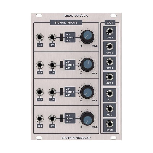 Sputnik Modular Quad VCF/VCA— Clockface Modular