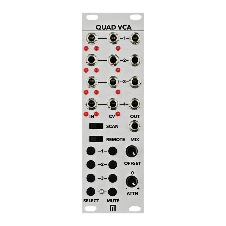 Malekko Heavy Industry Quad VCA— Clockface Modular